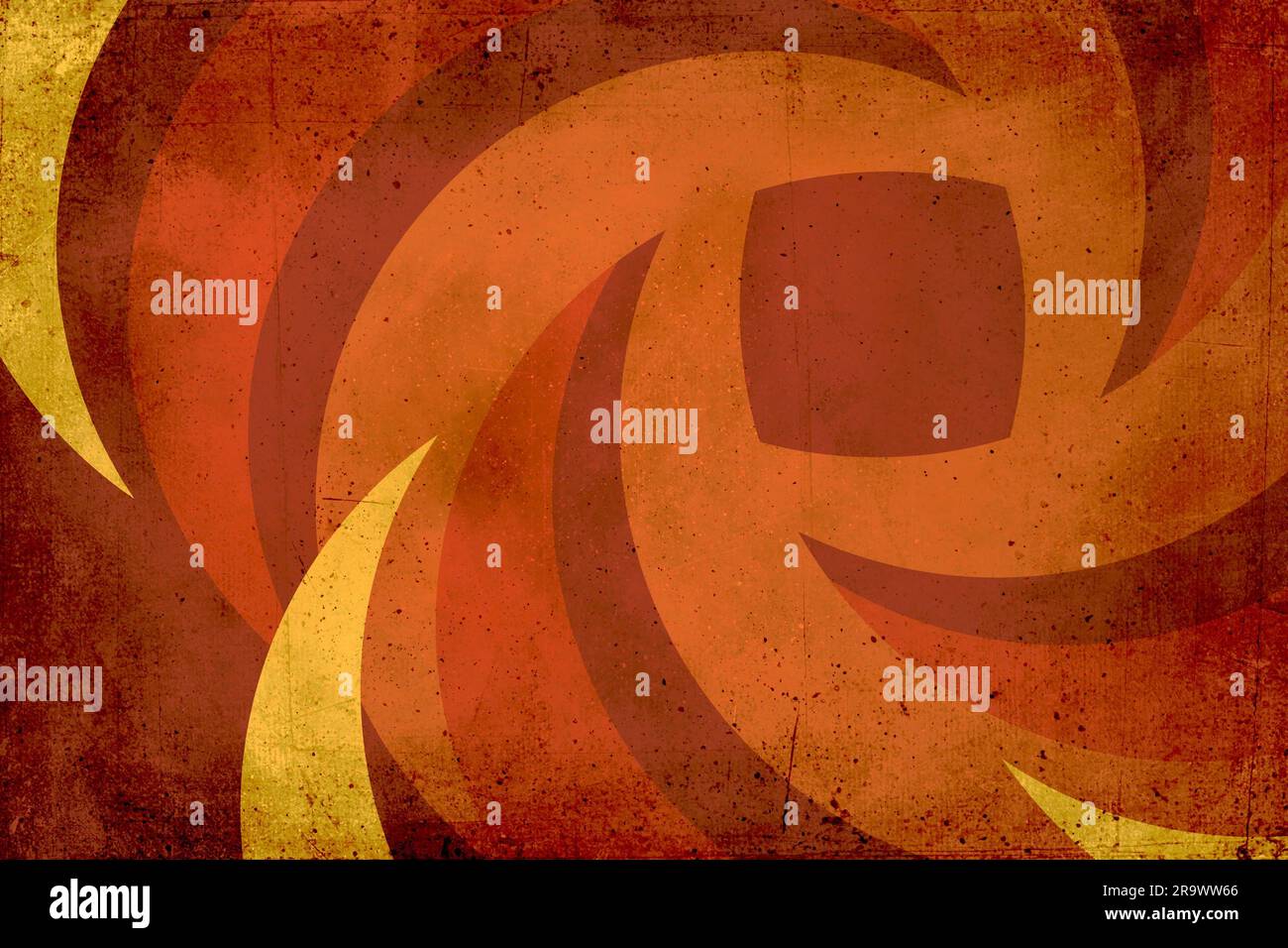 Grunge texture with crescent moon to use as background. Colors yellow ...