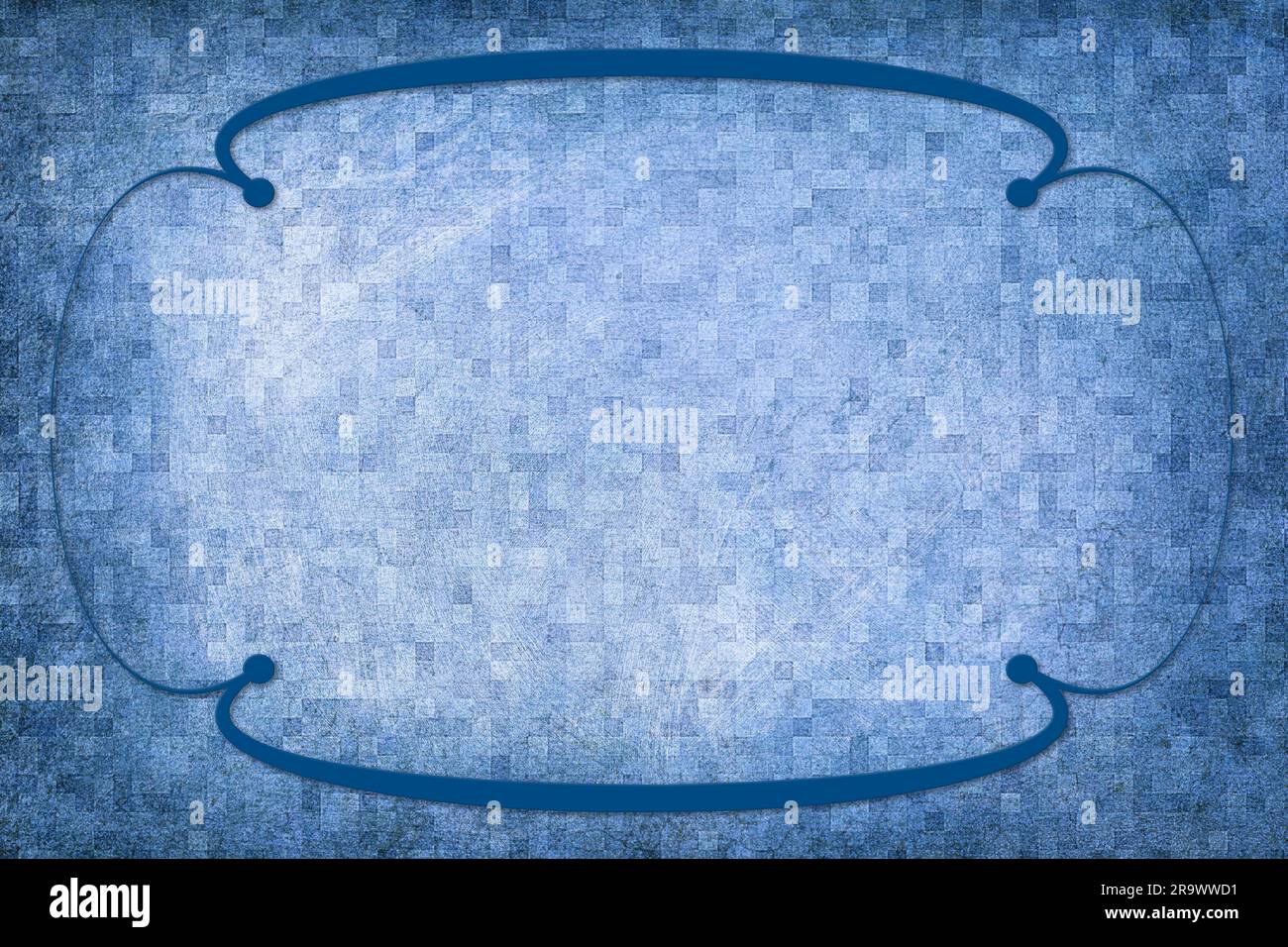 A modern decorative frame with a background with a squares texture ...