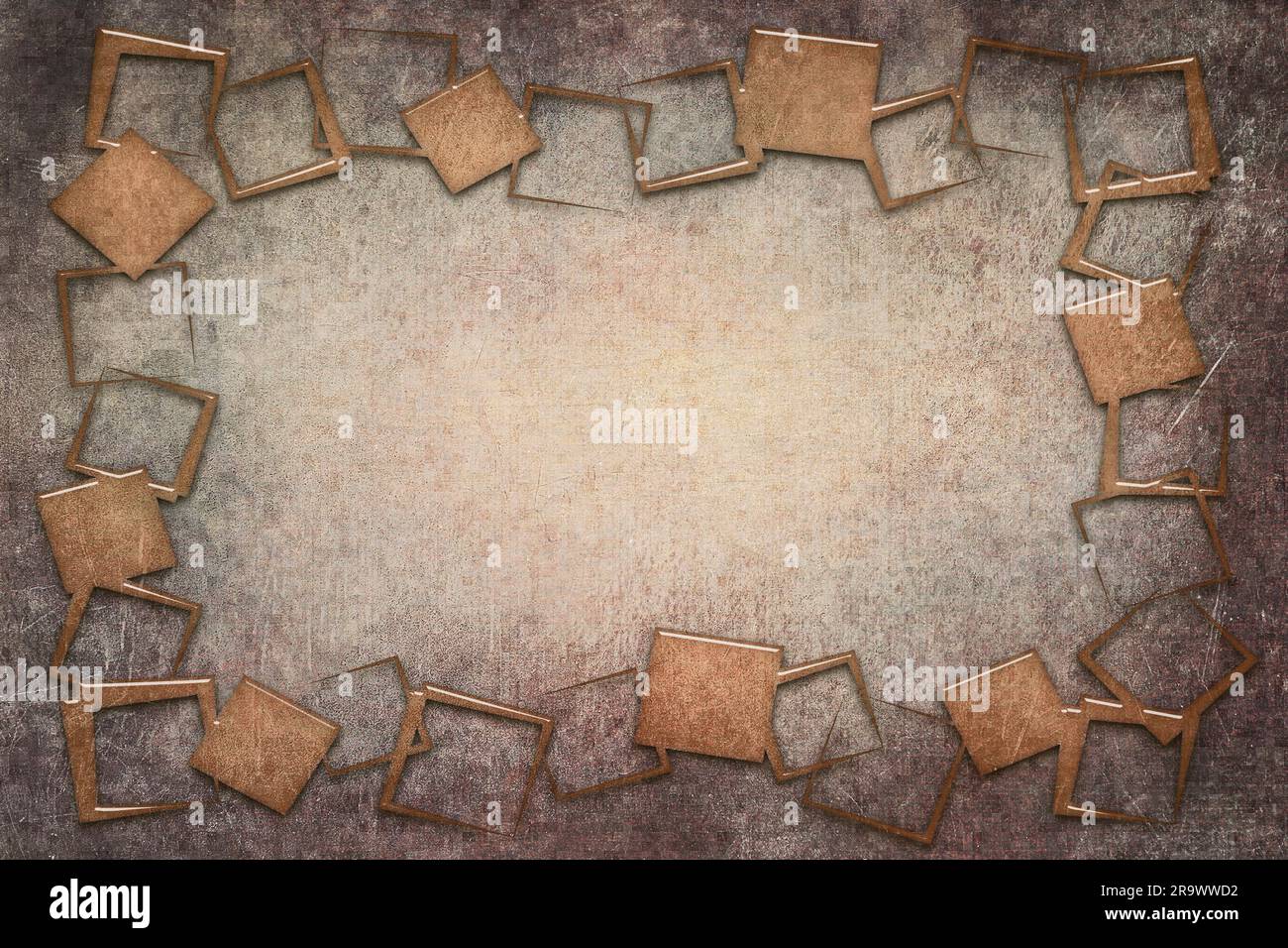 A modern decorative transparent glass frame with a textured background ...