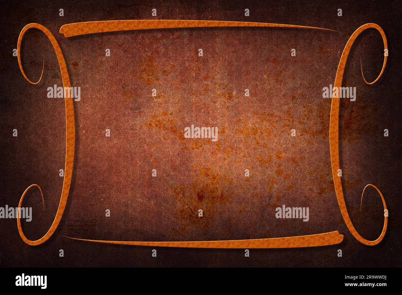 A modern decorative frame with a background with honeycomb texture ...