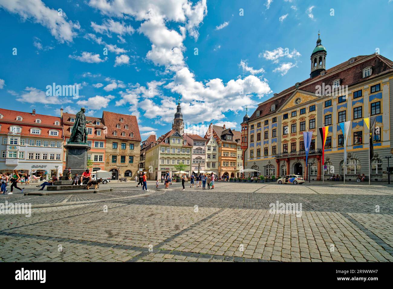 Town Hall and Monument to Prince Albert of Saxe-Coburg and Gotha ...