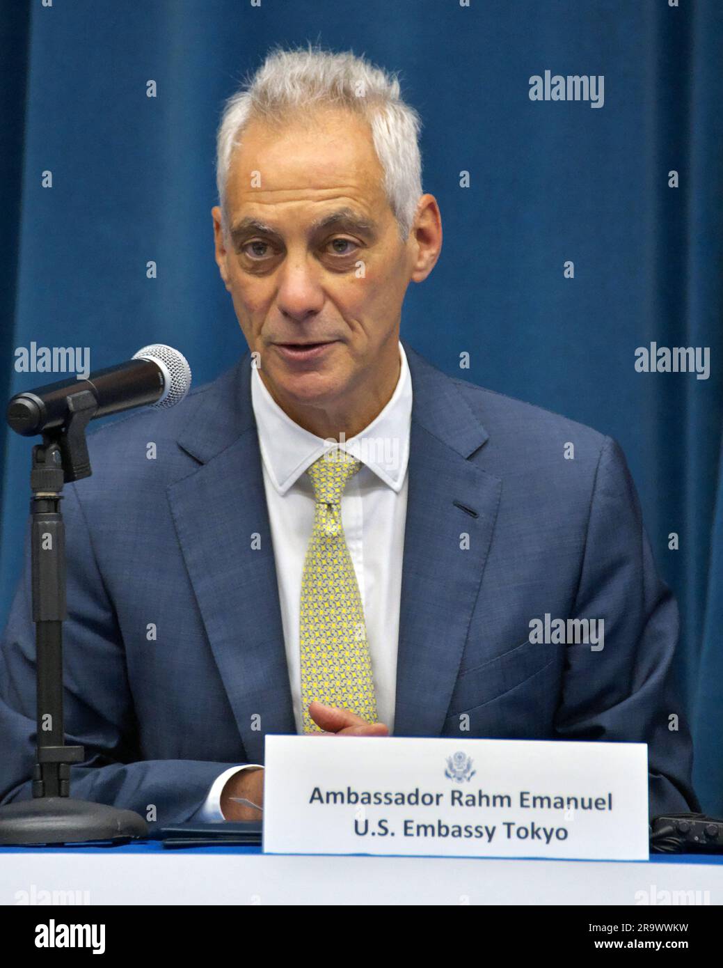 Tokyo, Japan. 29th June, 2023. U.S. Ambassador to Japan Rahm Emanuel ...