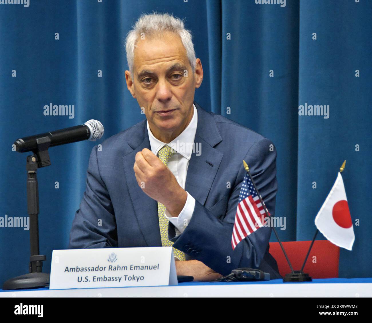 Tokyo, Japan. 29th June, 2023. U.S. Ambassador to Japan Rahm Emanuel ...