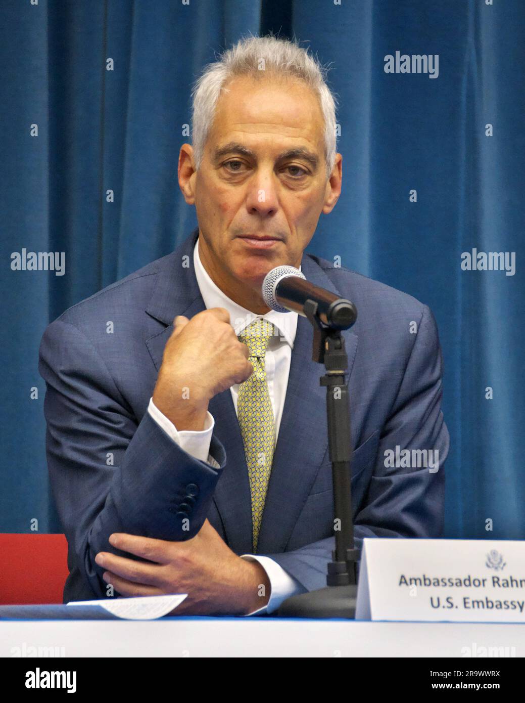Tokyo, Japan. 29th June, 2023. U.S. Ambassador to Japan Rahm Emanuel ...