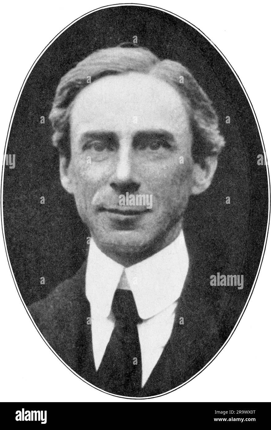 Bertrand Russell portrait Stock Photo - Alamy