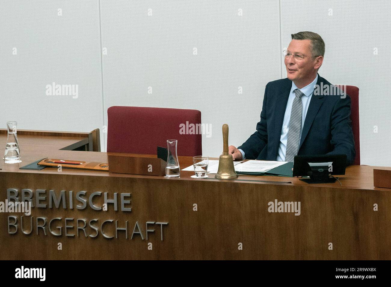 Bremen, Germany. 29th June, 2023. The previous President of the Bremen ...