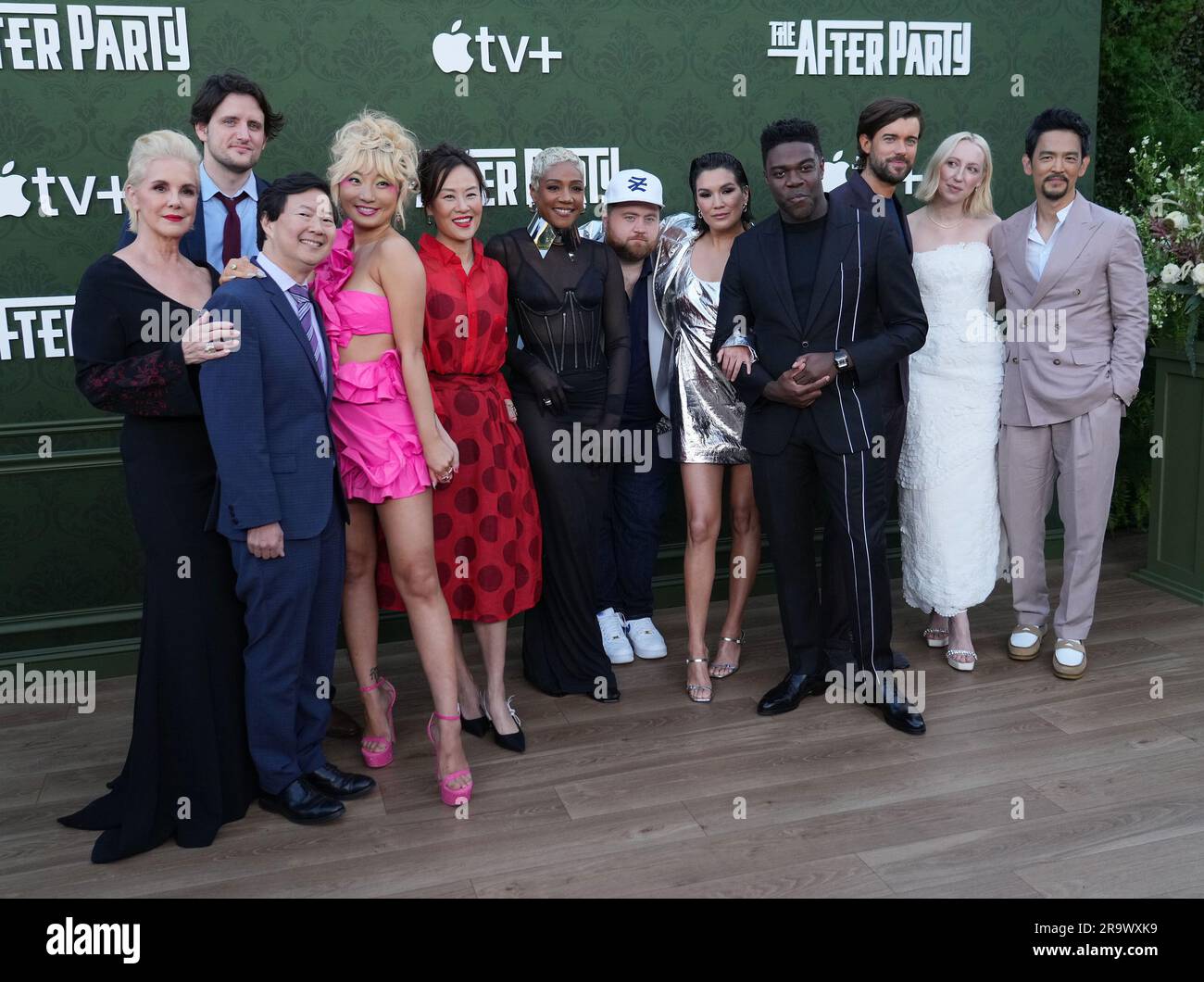 Los Angeles, USA. 28th June, 2023. (L-R) THE AFTERPARTY Cast ...