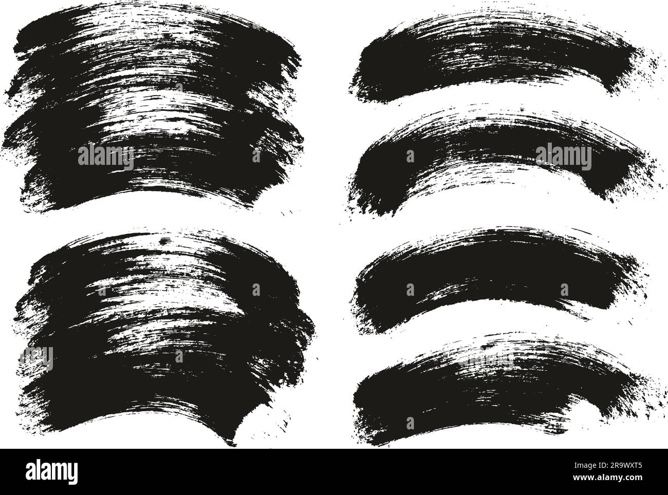 Round Brush Thick Curved Background Mix Artist Brush High Detail ...