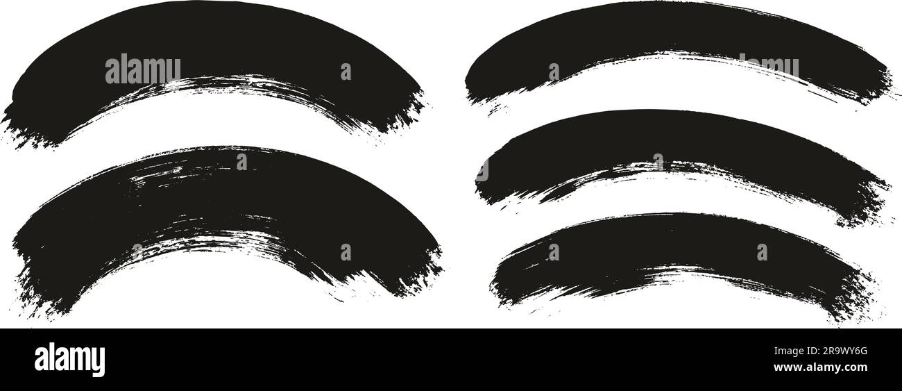 Round Brush Thick Curved Background Mix Artist Brush High Detail ...