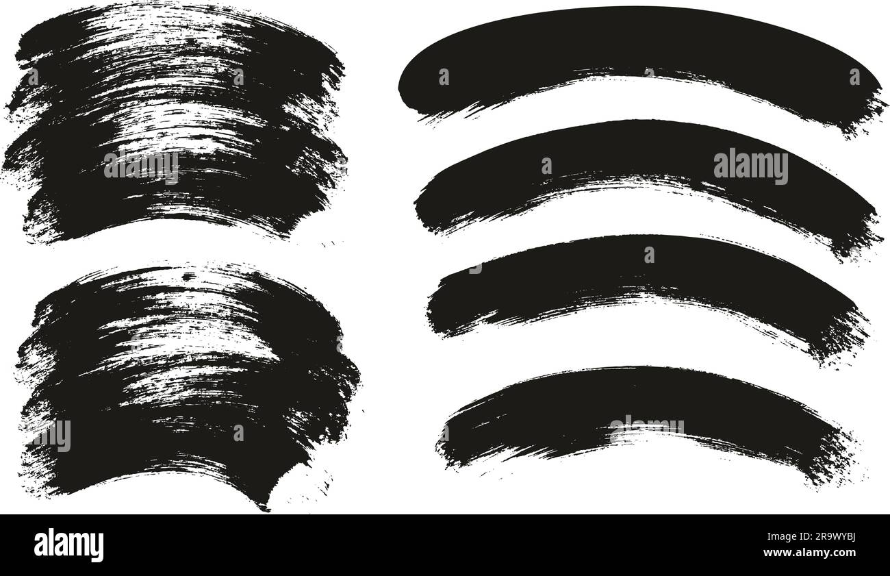 Round Brush Thick Curved Background Mix Artist Brush High Detail ...