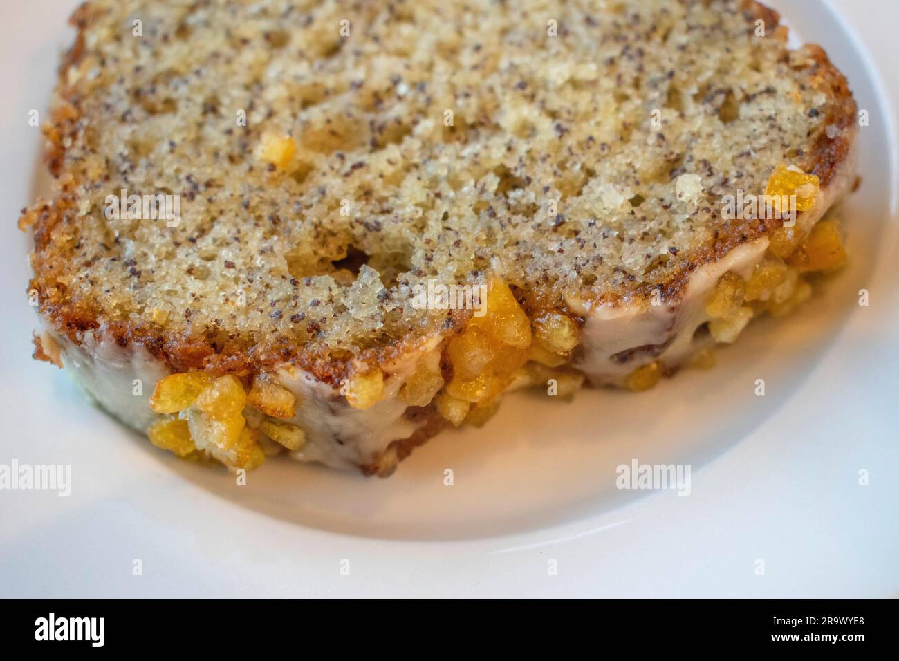 a delightful and moist cake made with lemon and yogurt, enriched with ...