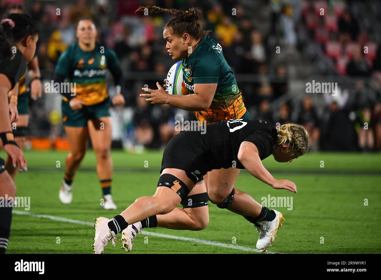 Brisbane, Australia. 29th June, 2023. Ashley Marsters of Australia is ...