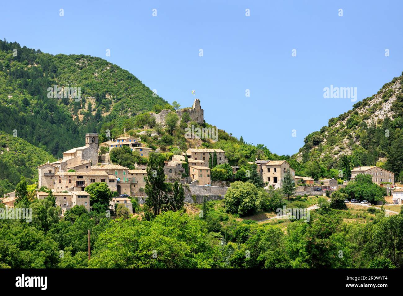 Countryside Village of Brantes Nyons Drome France Stock Photo - Alamy