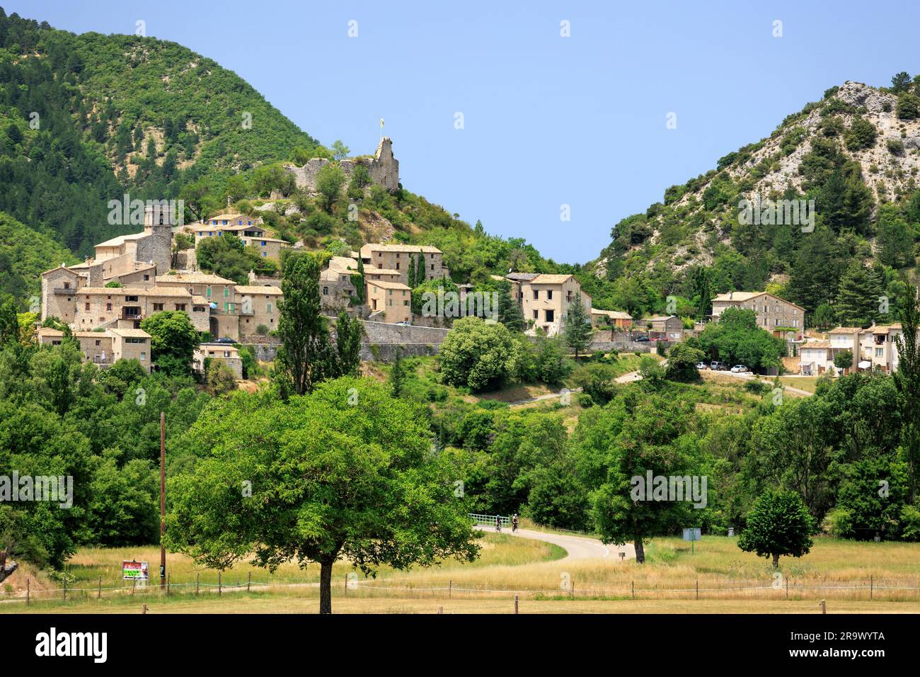 Countryside Village of Brantes Nyons Drome France Stock Photo - Alamy