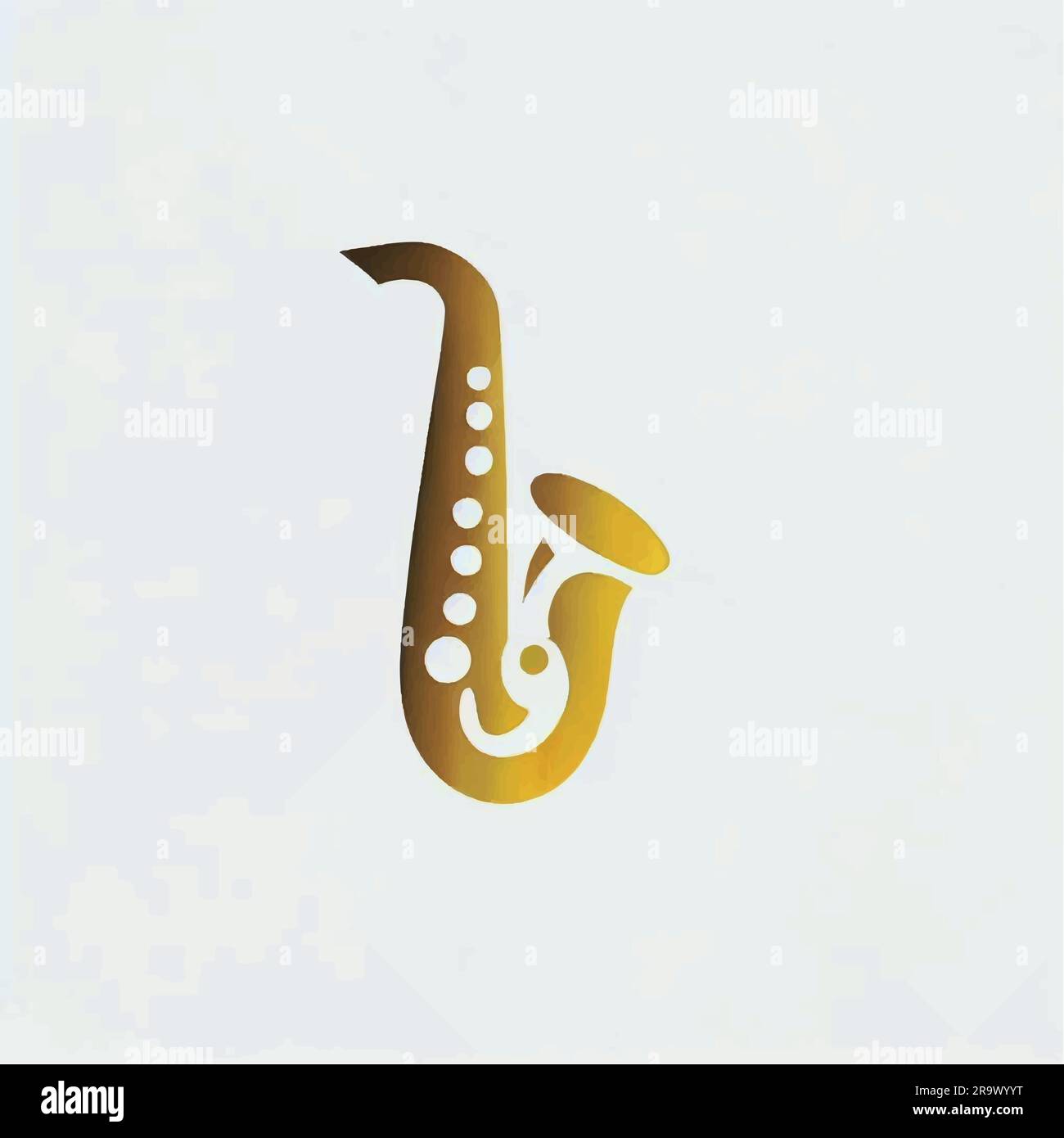 Saxophone design logo Stock Vector Images - Alamy