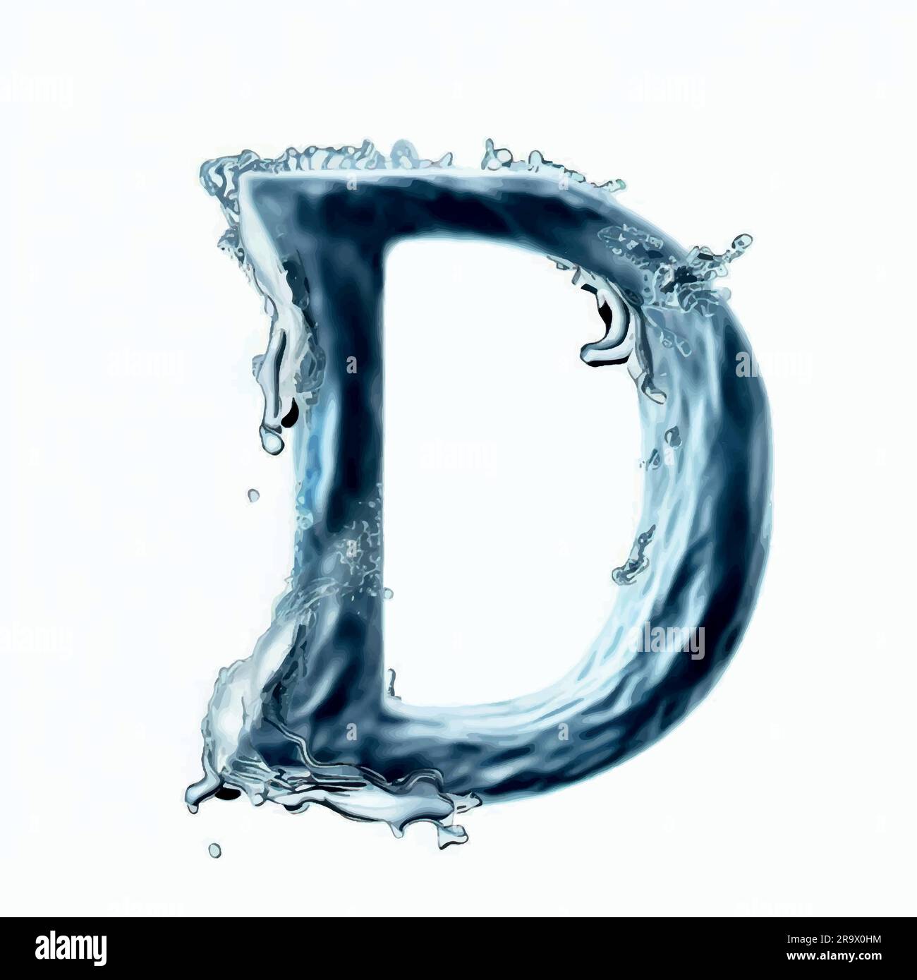 Letter D In Water