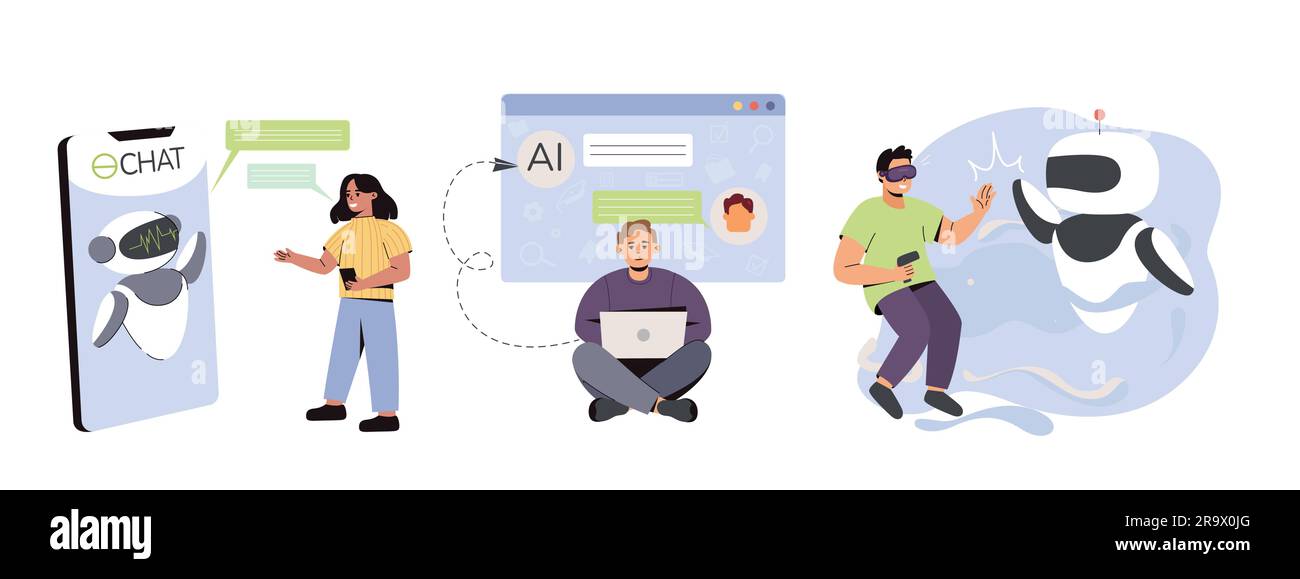 Online communication with chat bot on electronic devices. Chatbot ...