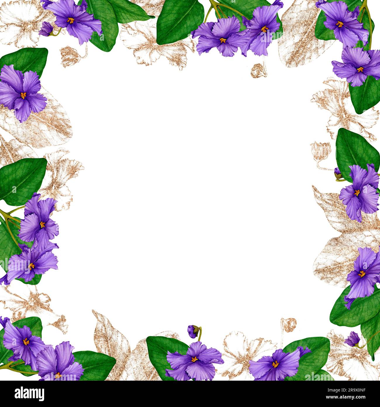 Frame Of Violets