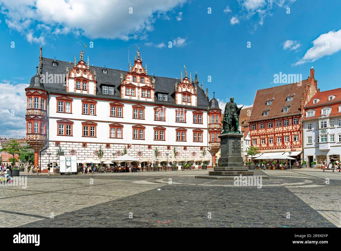 Town Hall and Monument to Prince Albert of Saxe-Coburg and Gotha ...