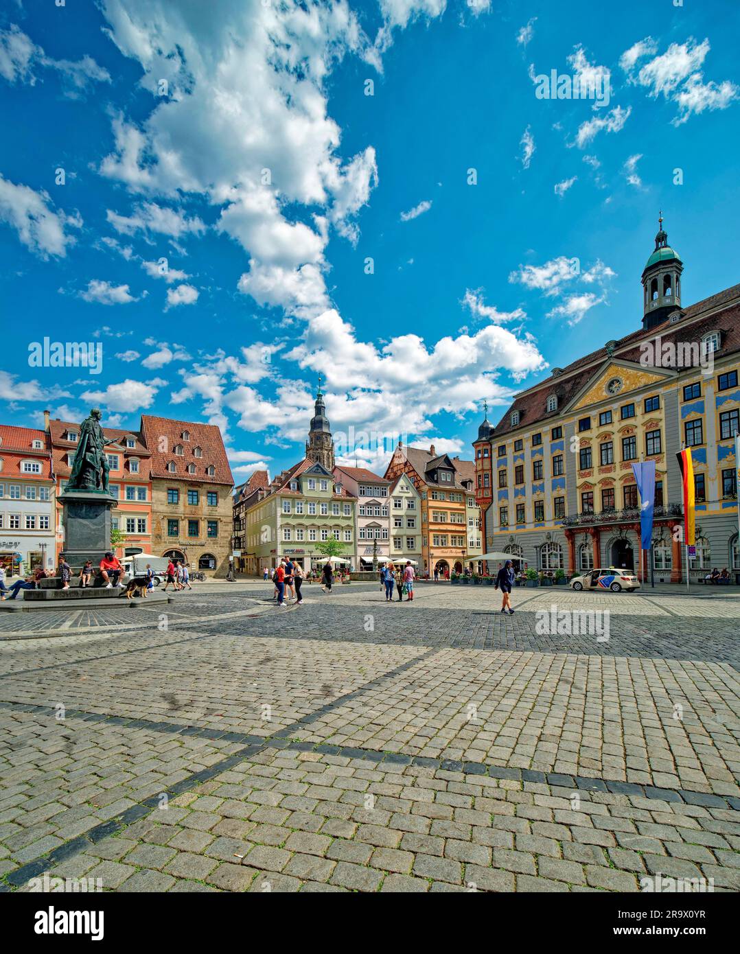 Town Hall and Monument to Prince Albert of Saxe-Coburg and Gotha ...