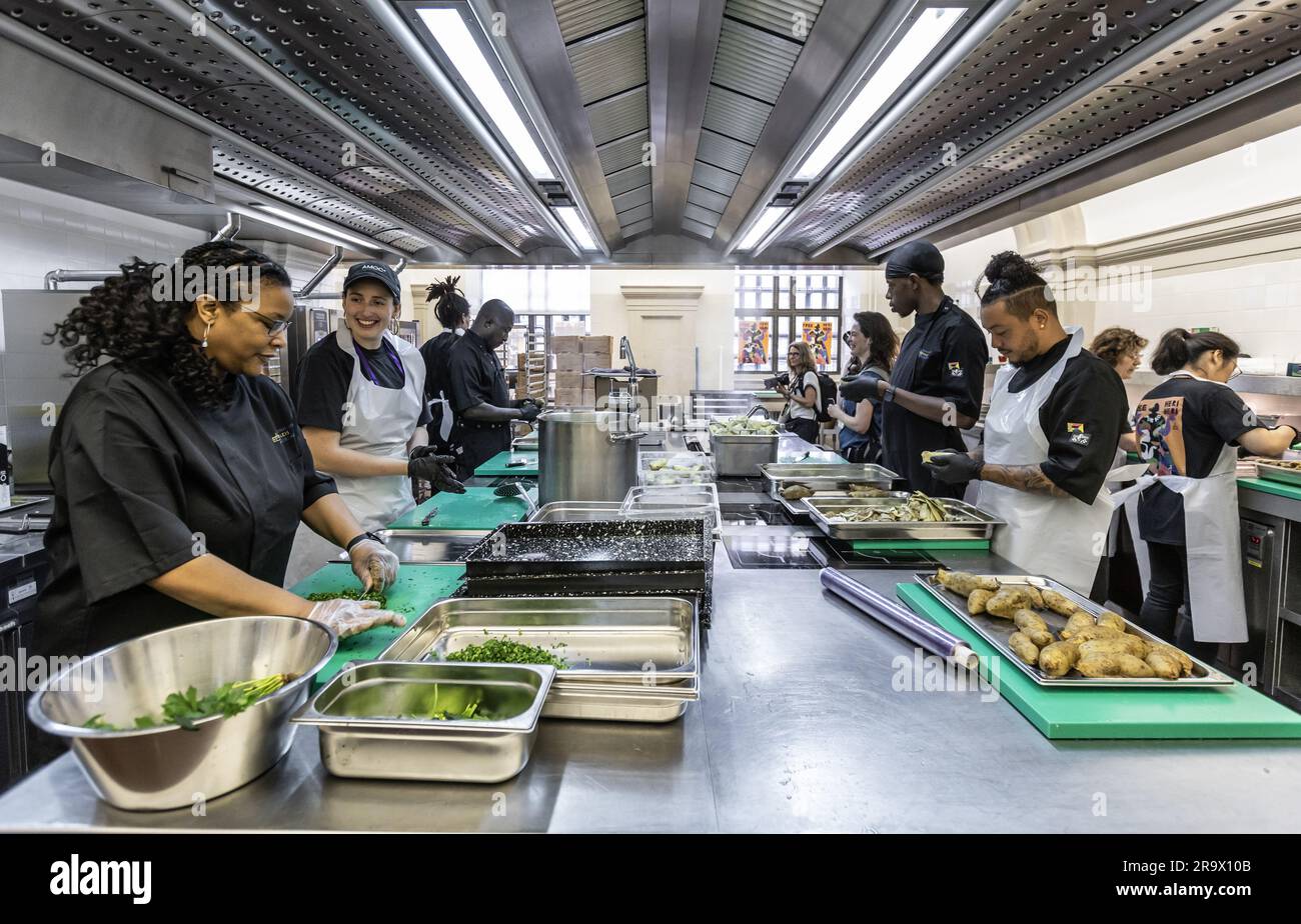 AMSTERDAM - 29/06/2023, KIP Republic during the preparation of the ...