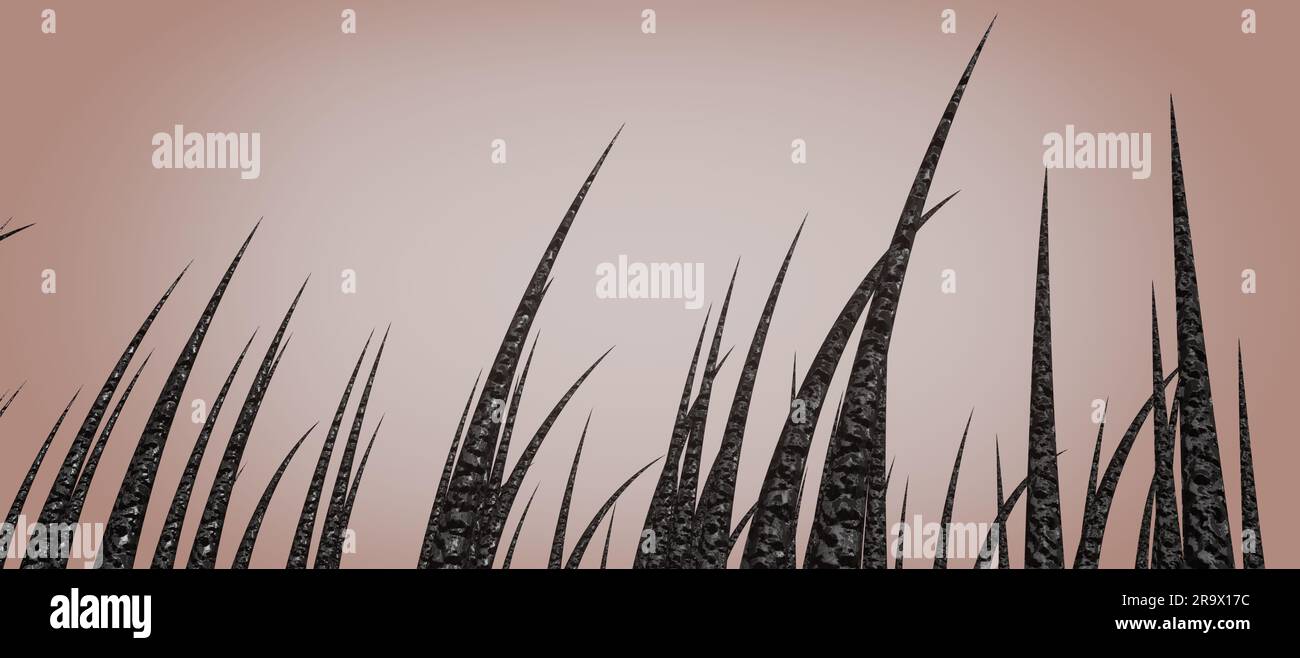 Dried and damaged hair follicles - 3D illustration Stock Photo - Alamy