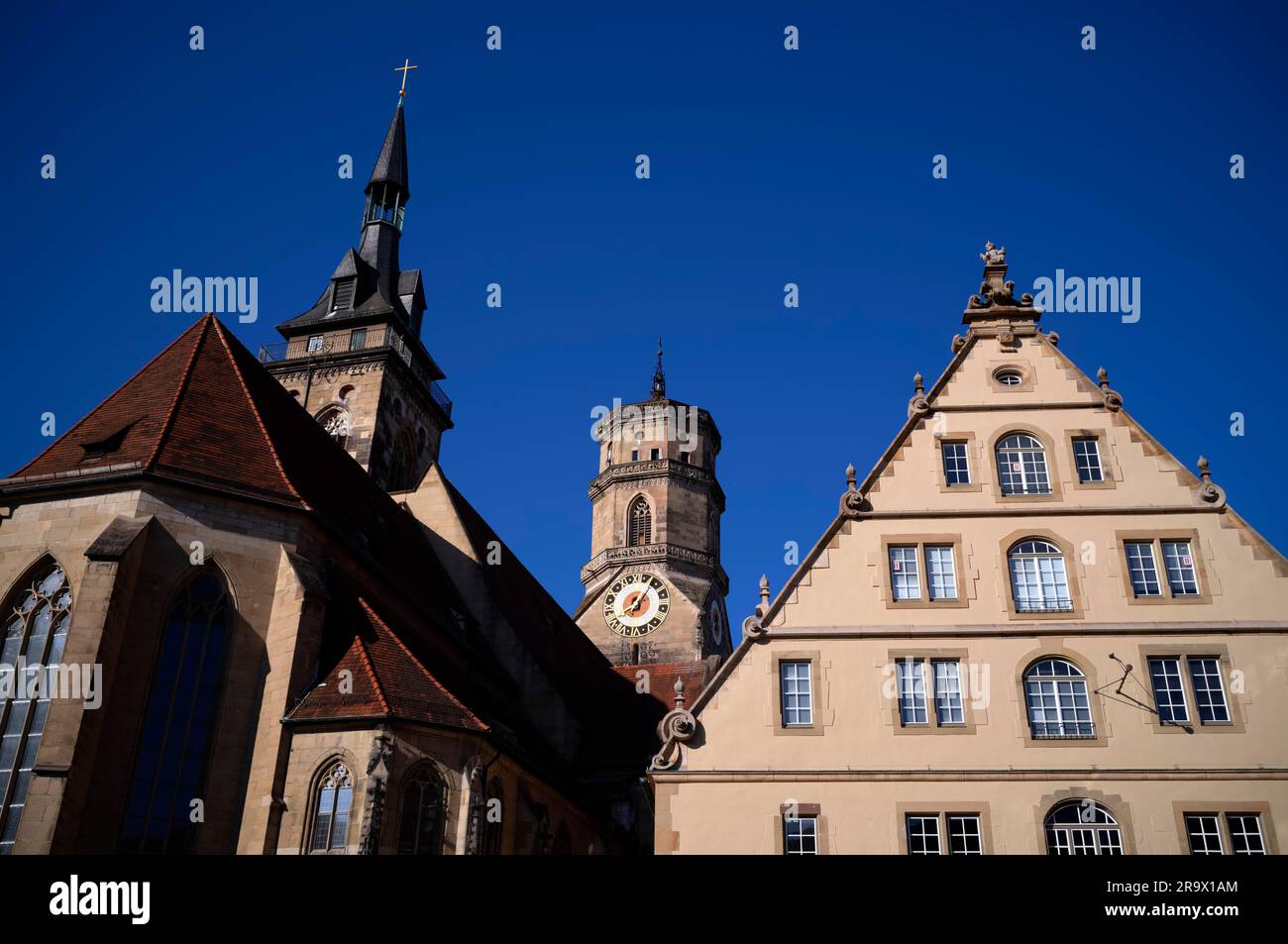Collegiate Church, Fruchtkasten, Old Town, Stuttgart, Baden ...