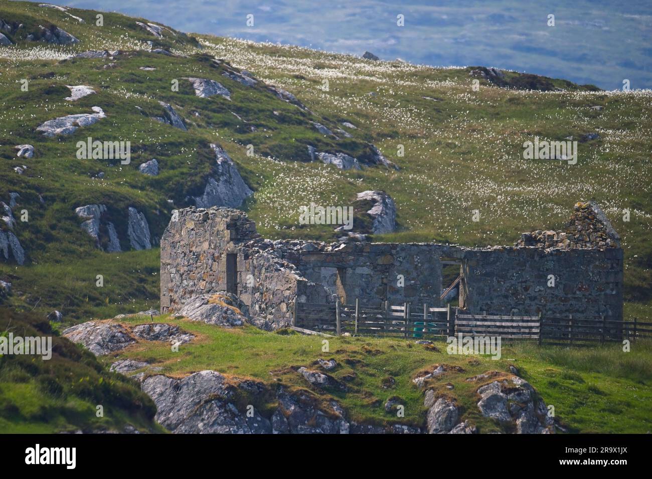 Abandoned dwellings on North Uist. Many of the empty homes were ...