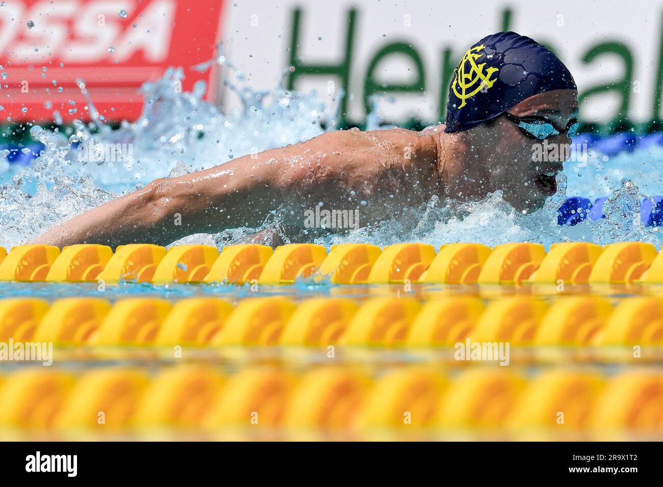 Piero Codia of Italy competes in the 100m Butterfly Men Heats during ...