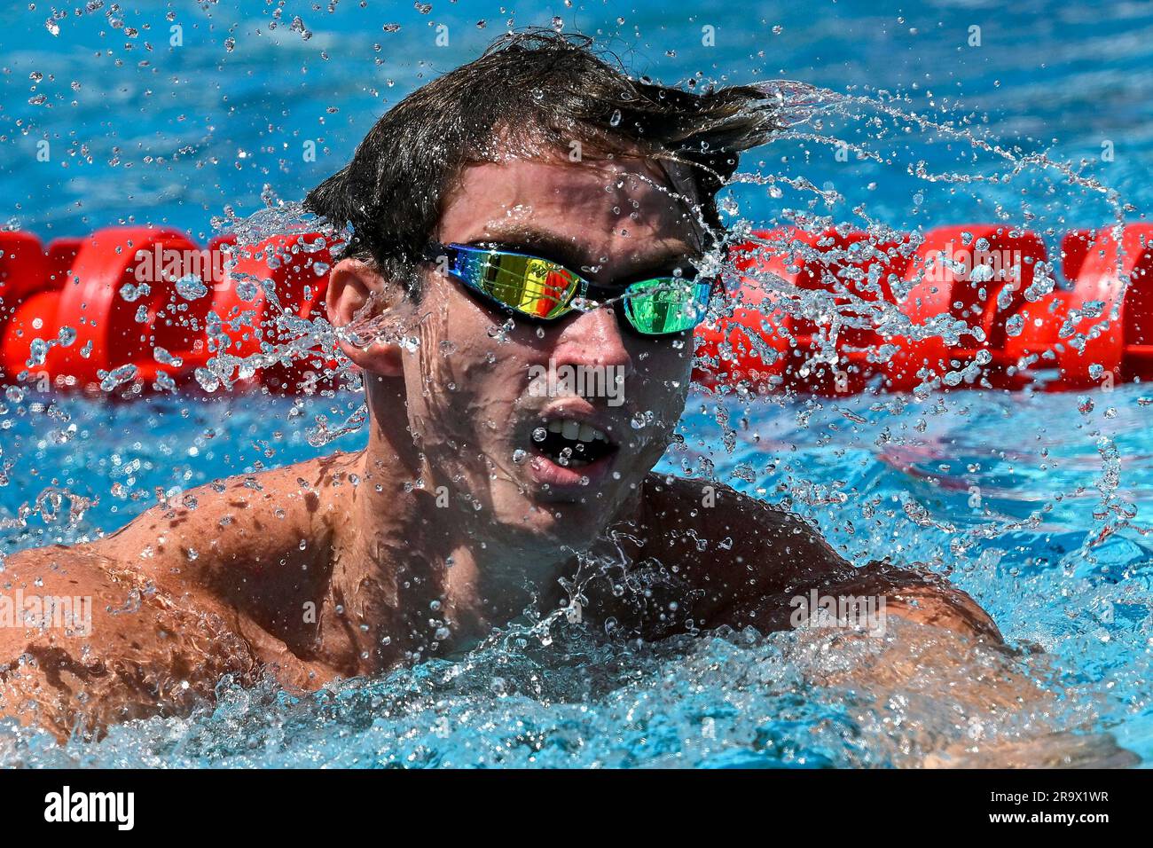 Benjamin Proud of Great Britain reacts after compete in the 50m ...