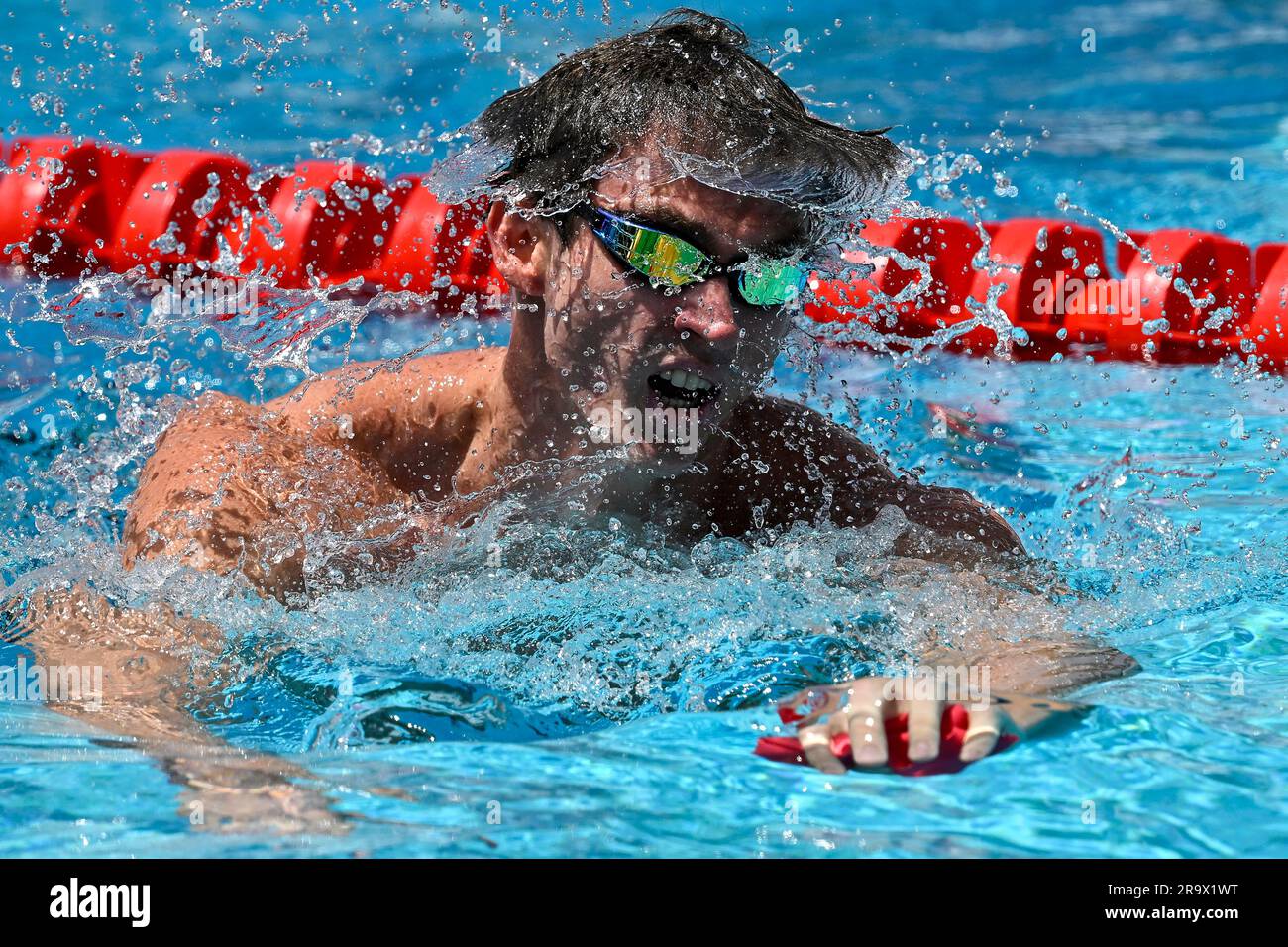 Benjamin Proud of Great Britain reacts after compete in the 50m ...