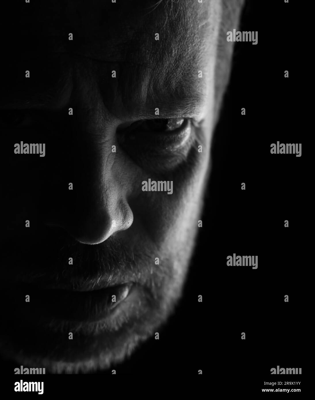 Headshot of a Mature Handsome Man with Beard in Switzerland Stock Photo ...