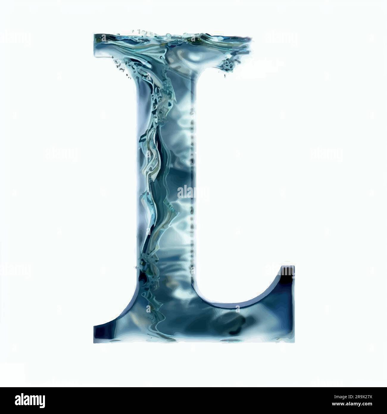 L Letter In Water