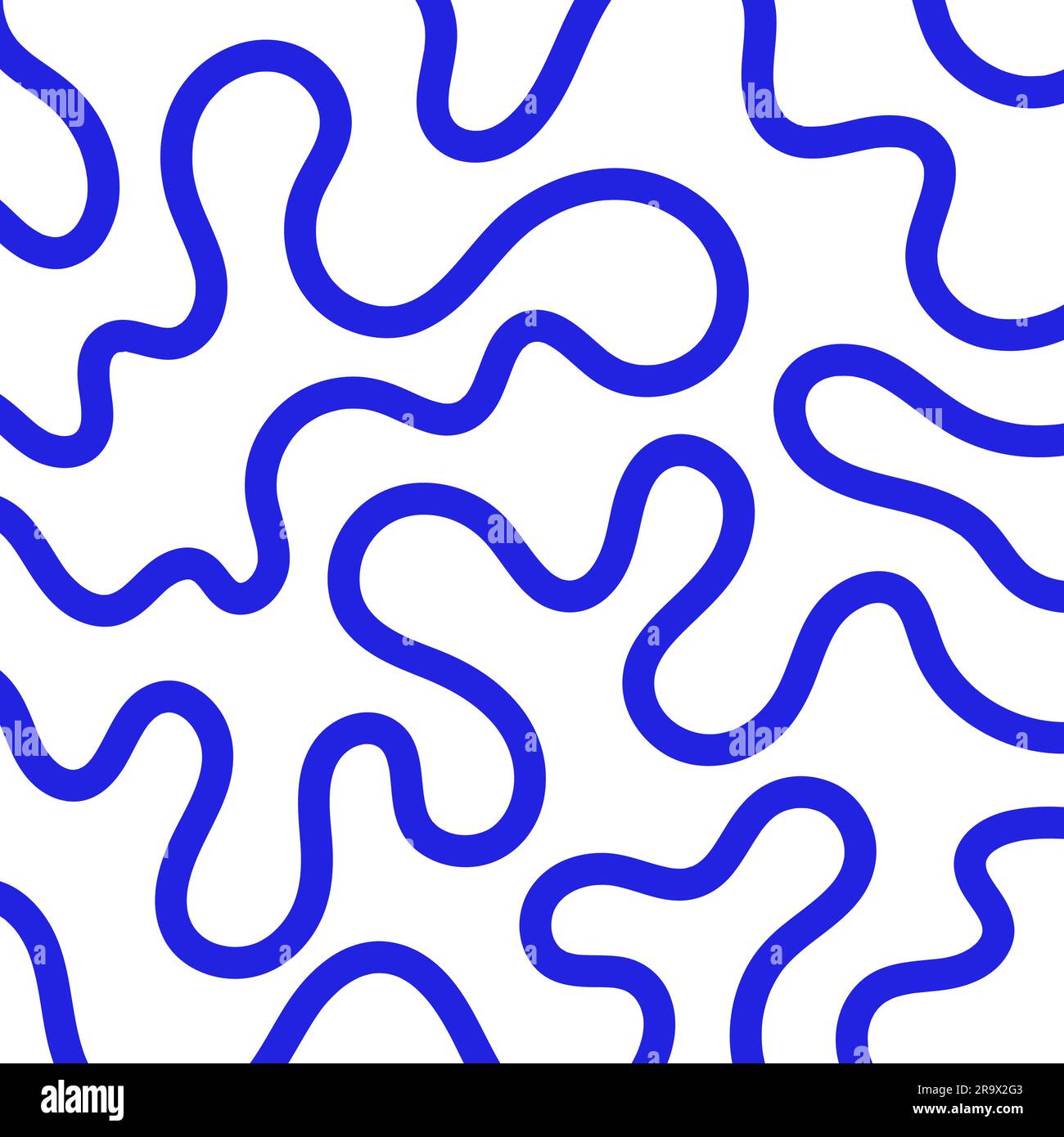 Abstract organic shapes background. Blue natural style inspiration. For ...