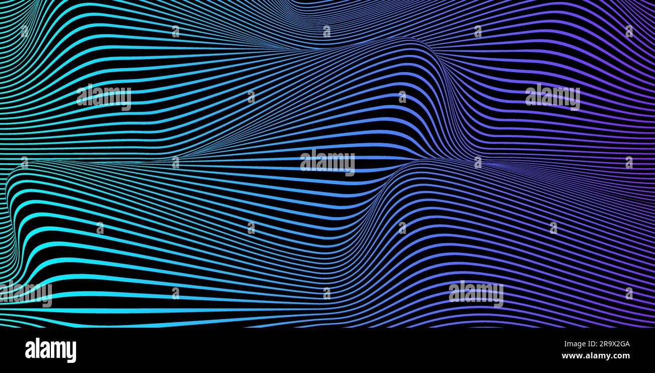 abstract wavy gradient lines background. Vector illustration Stock ...