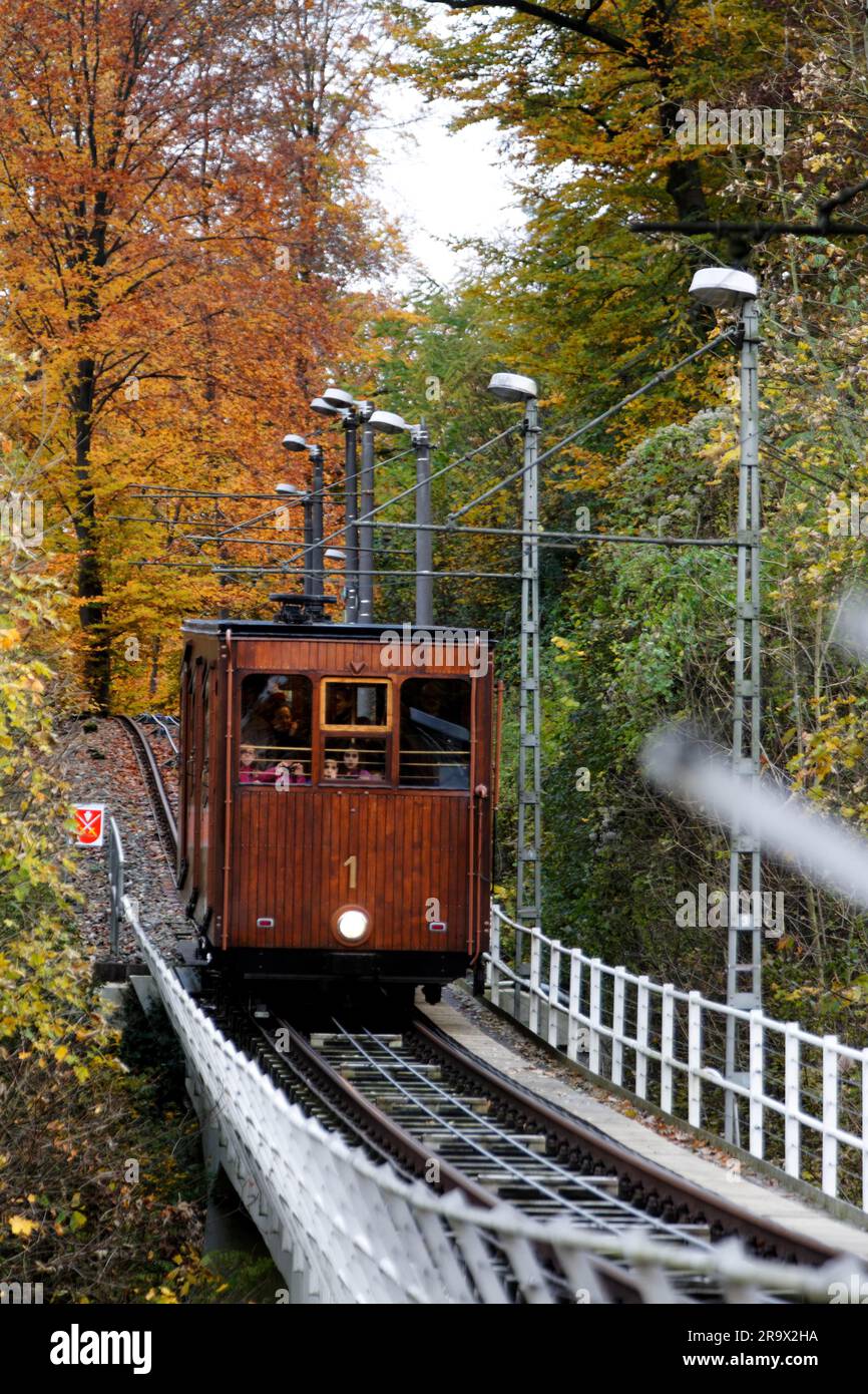 Historic funicular railway, cable railway of the SSB Stuttgarter ...