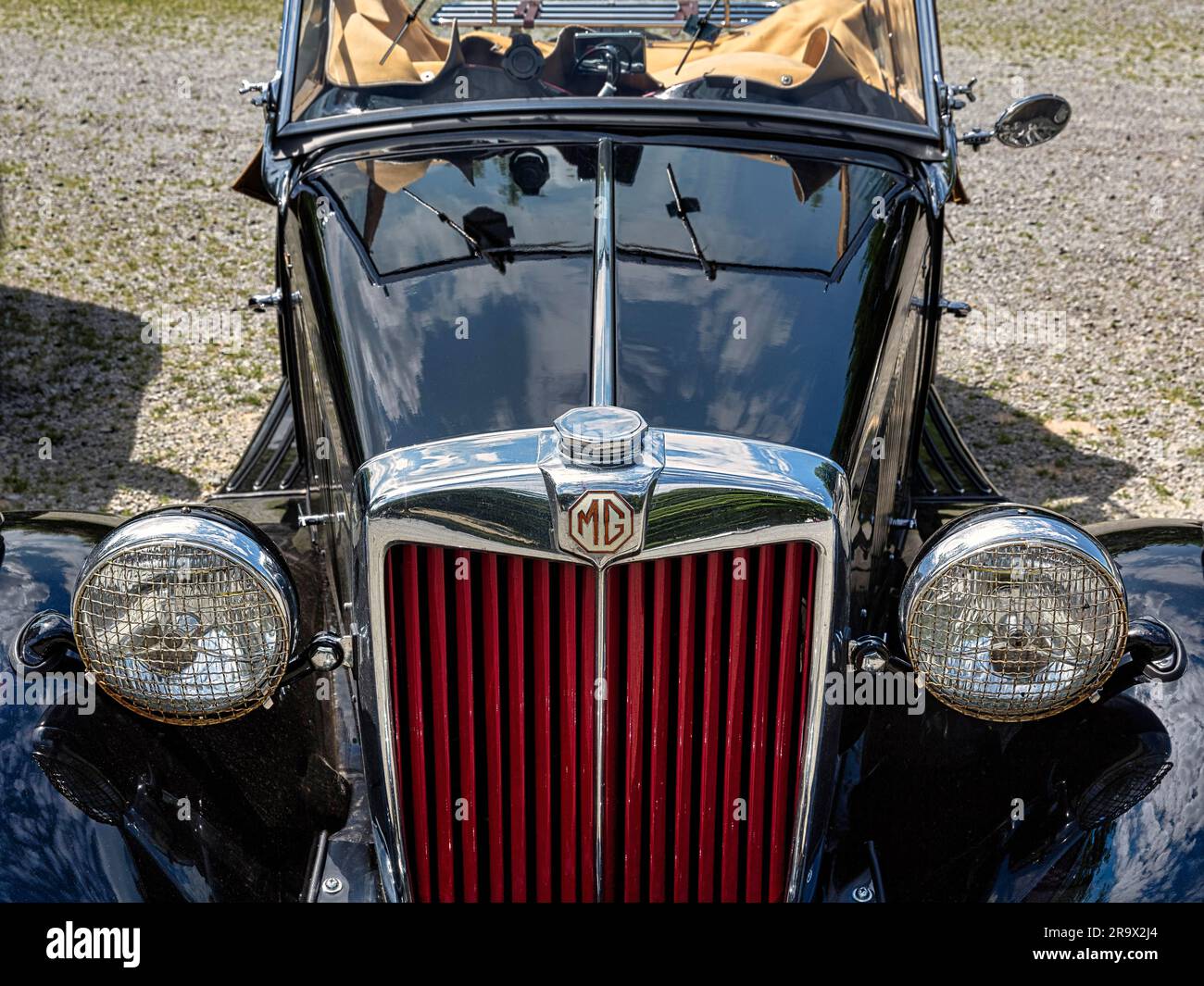 MG Roadster Convertible, English classic car, Hoexter, Germany Stock ...