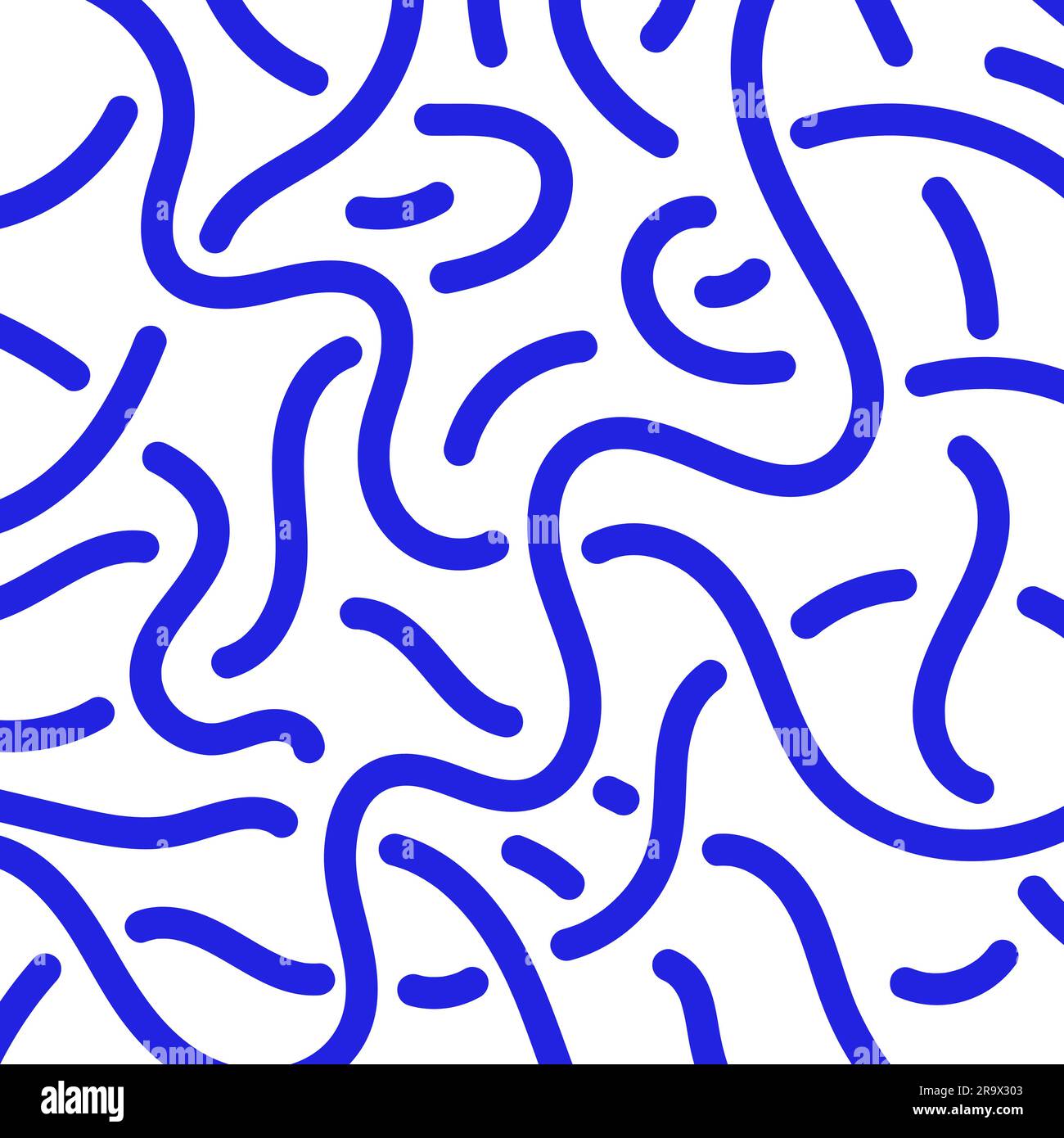 Abstract blue organic lines background. For wall decoration, print ...