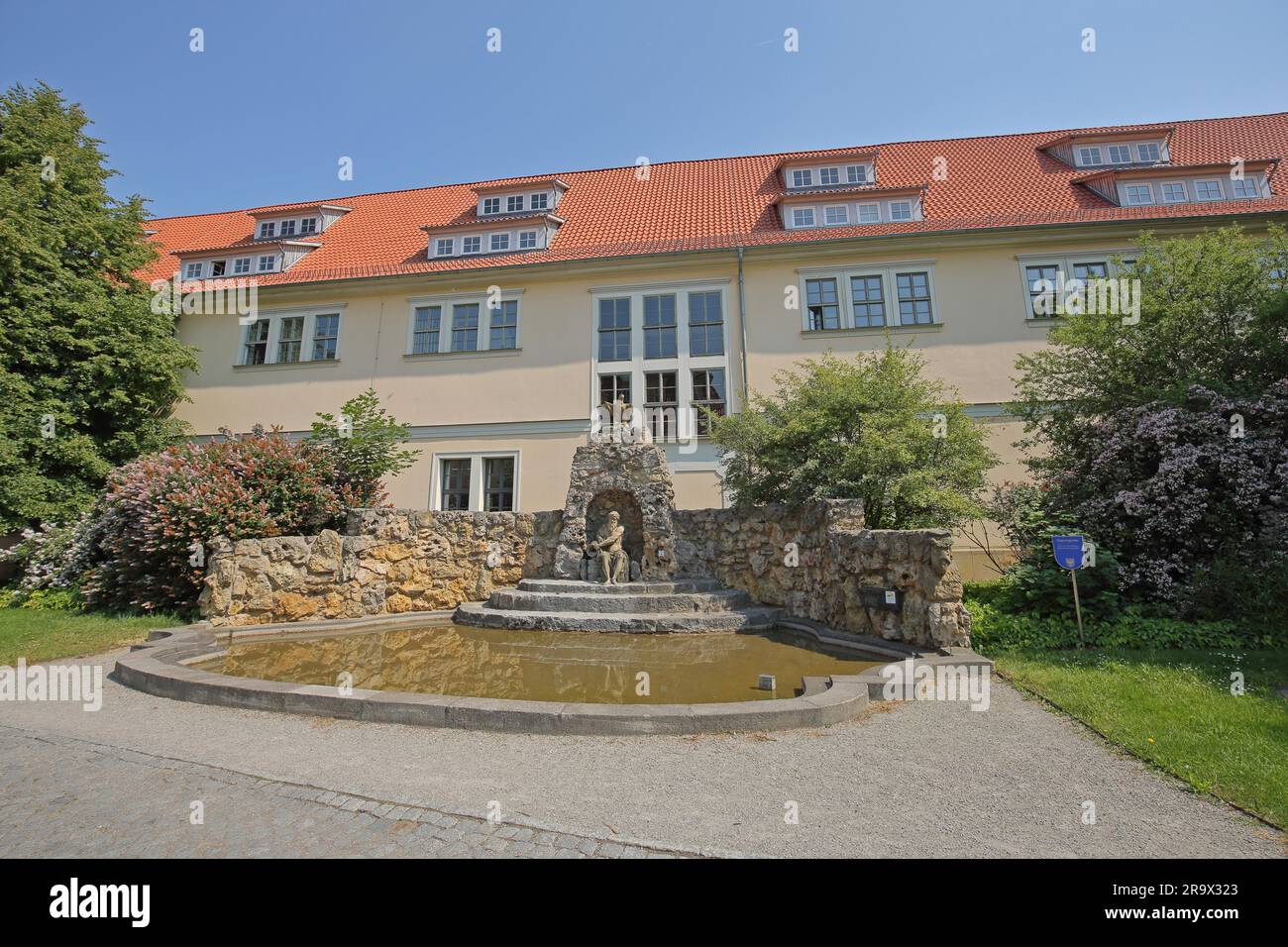 Neptune grotto with Roman water god Neptune and jug, Arnstadt, Roman ...