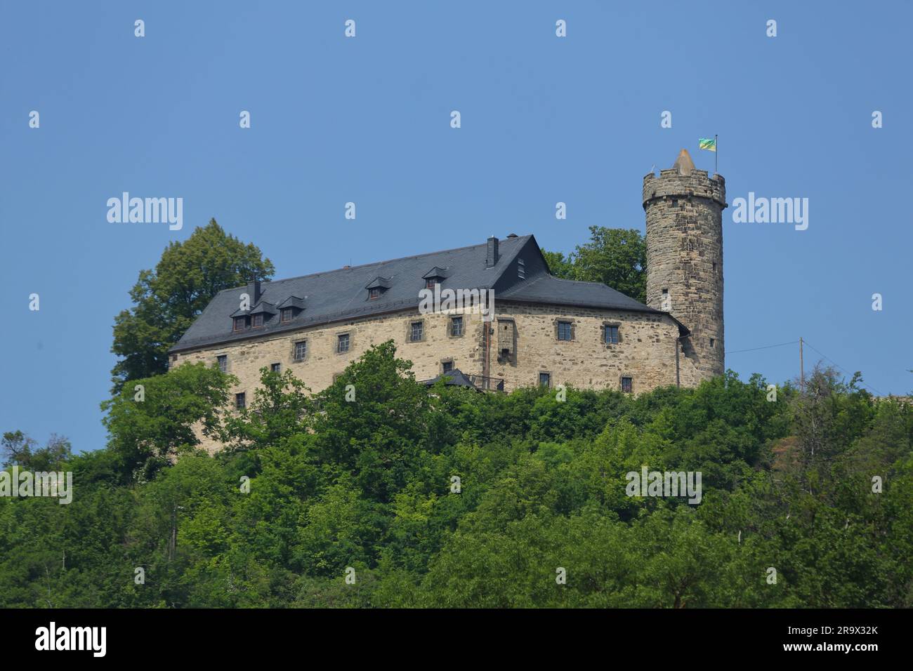Greifenstein Medieval Castle, Bad Blankenburg, Thuringia, Germany Stock ...
