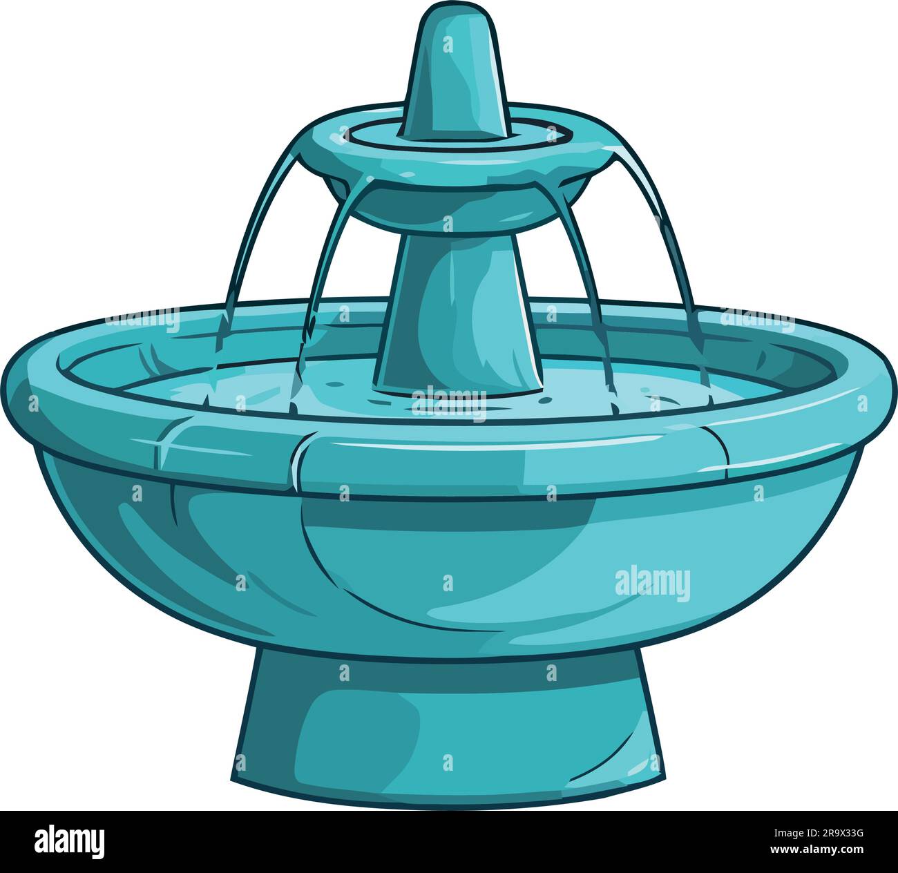 fountain, Beautiful objects in cartoon style Stock Vector Image & Art ...