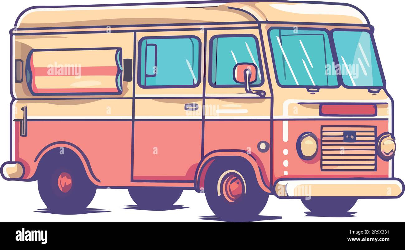 Driving a camping car Stock Vector Images - Alamy