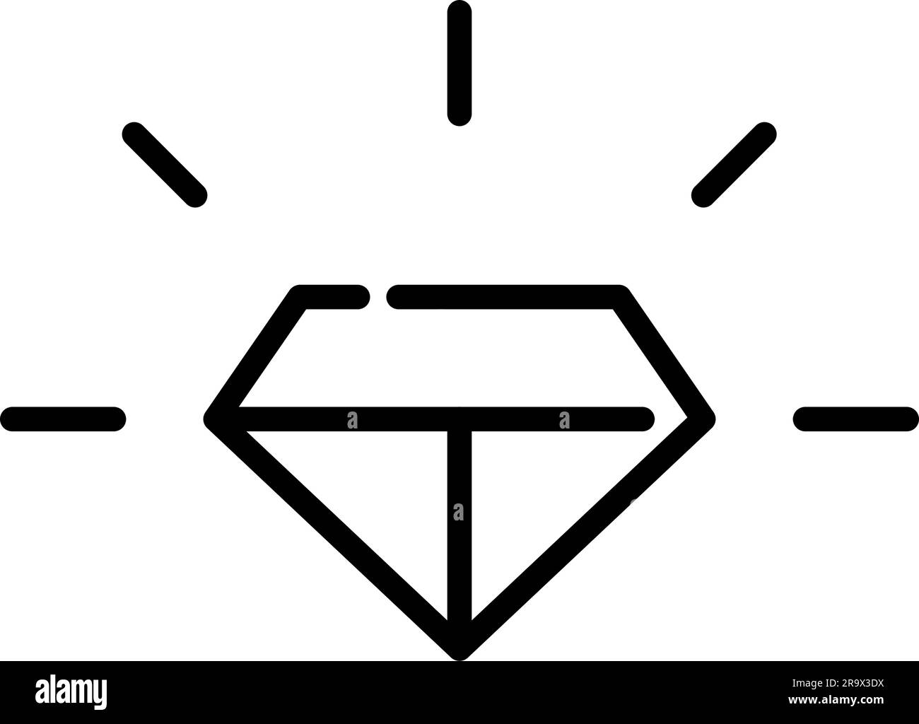 Shining diamond gem. Sparkling stone, symbol of love and luxury. Pixel ...