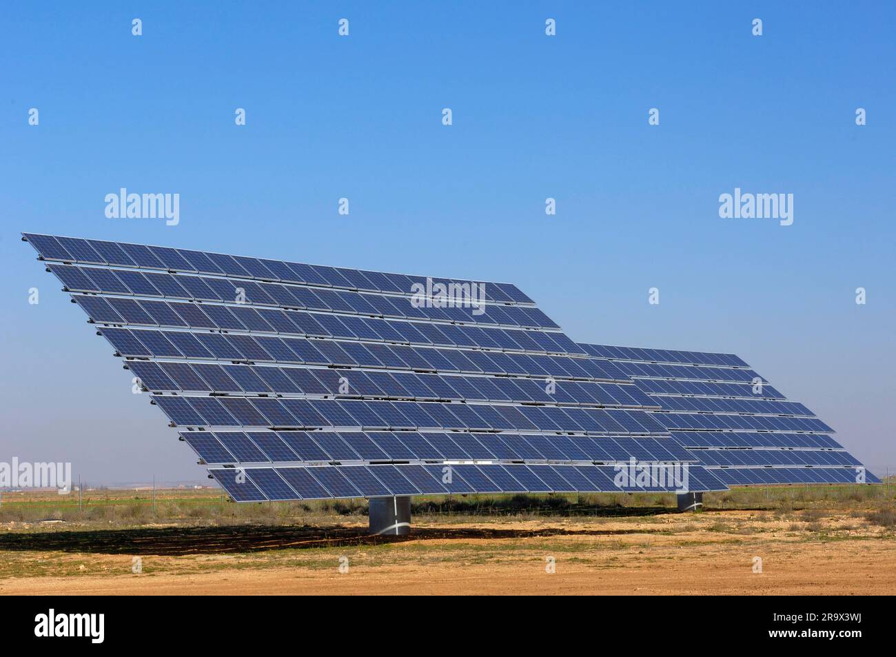 Photovoltaic system, province of Toledo, Castilla-La Mancha, Spain ...