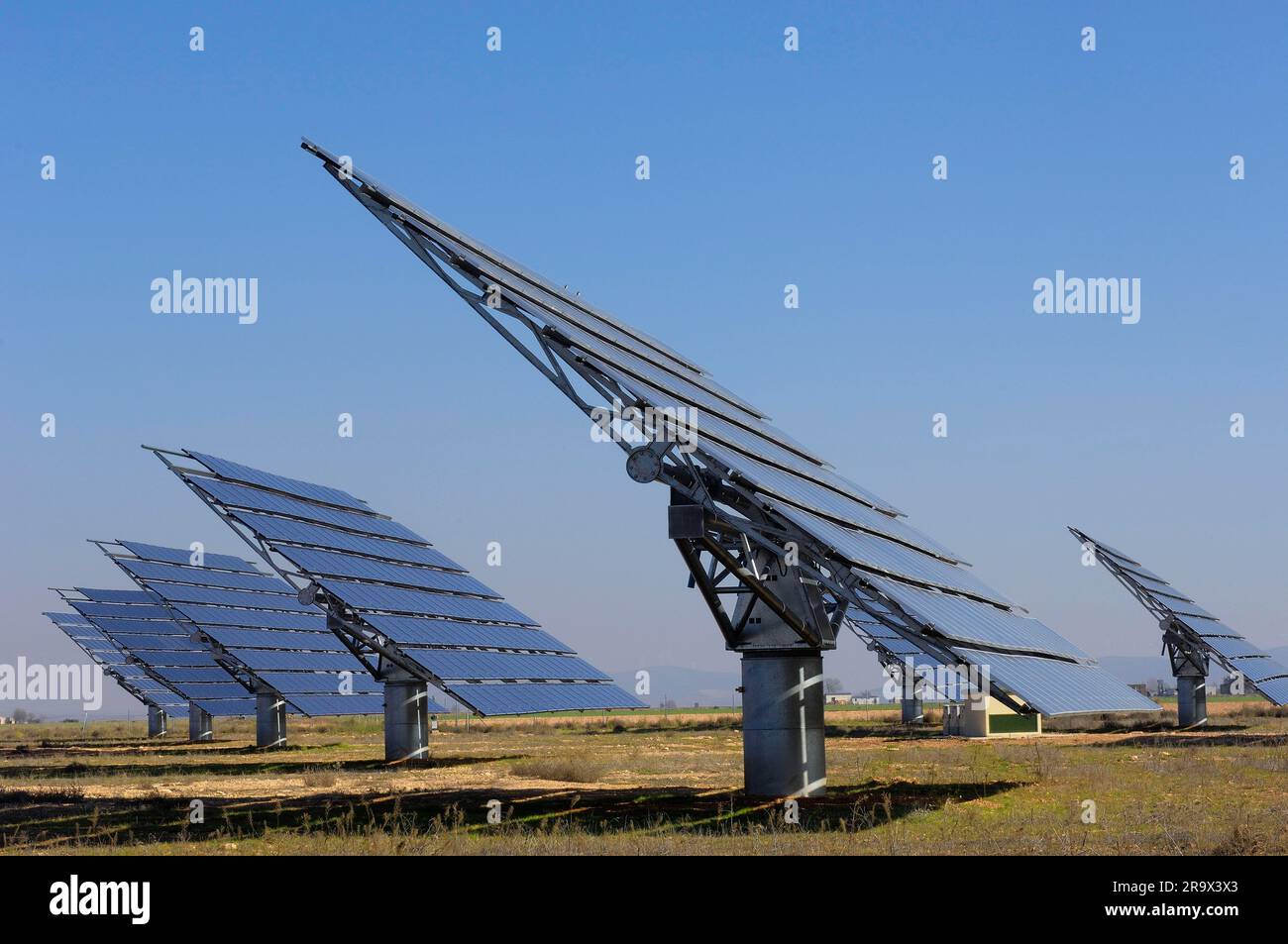 Photovoltaic system, province of Toledo, Castilla-La Mancha, Spain ...