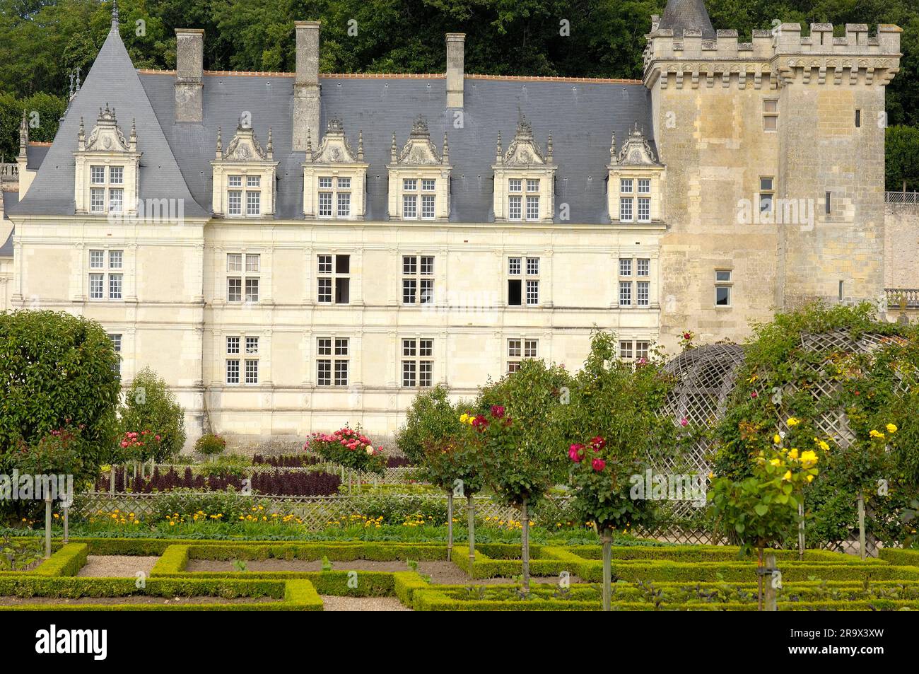 Villandry Castle, Loire Valley, Touraine, Chateau de, Villandry, Centre ...