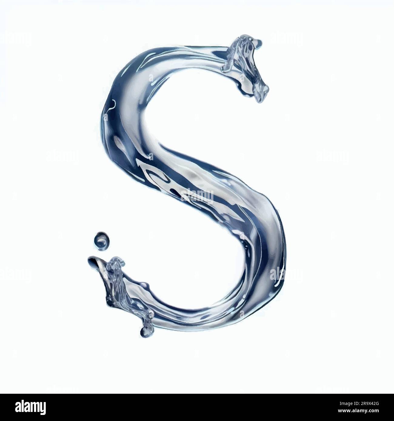 Water letter s Cut Out Stock Images & Pictures - Alamy