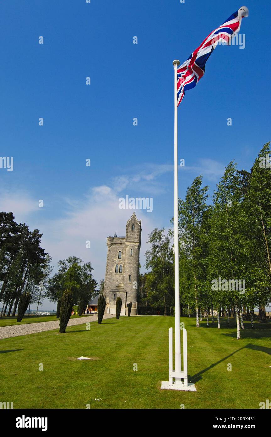 Ulster Tower Monument, Thiepval, Military Cemetery, Somme, Picardy ...