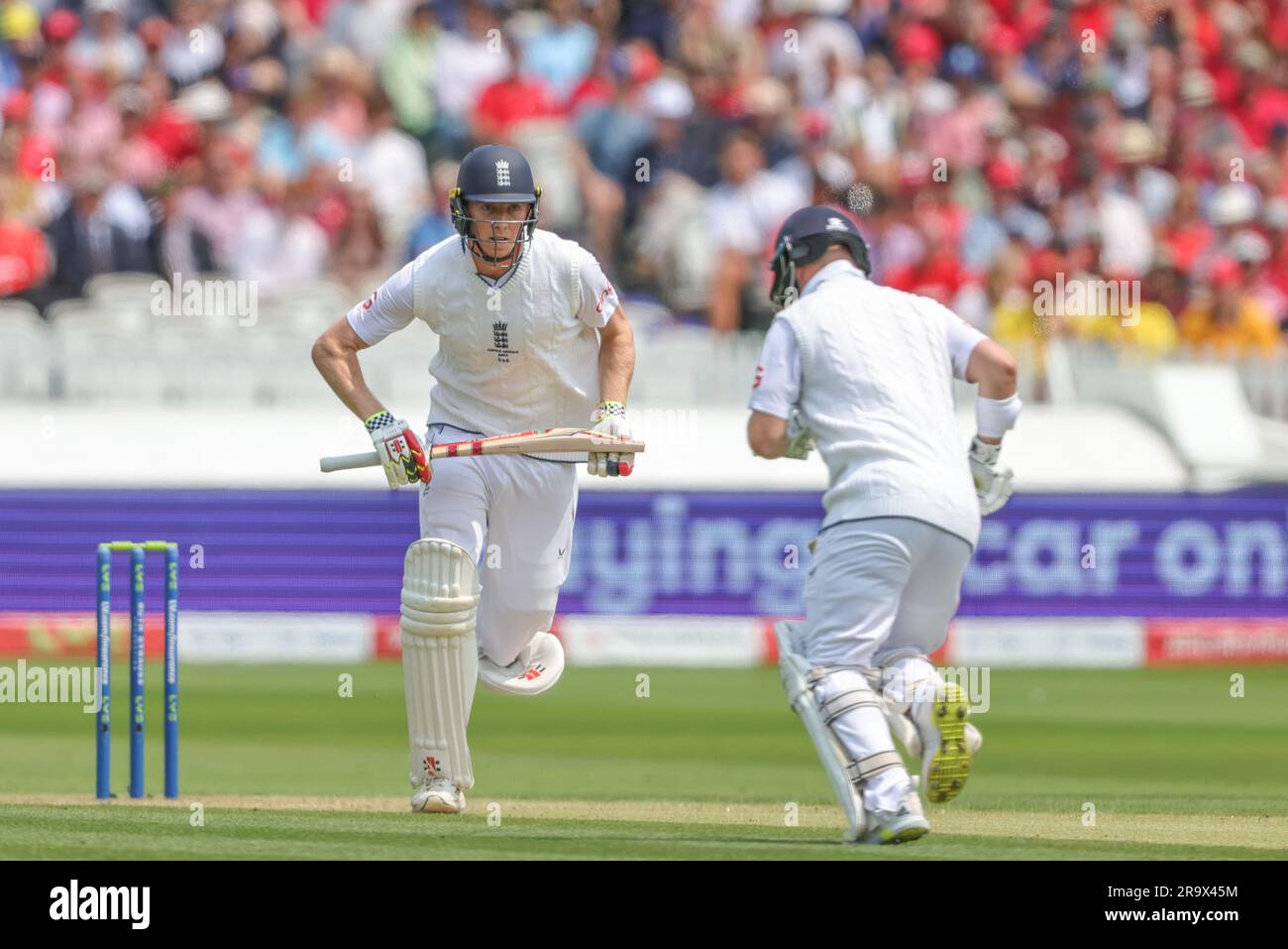 Zak Crawley of England makes one run during the LV= Insurance Ashes ...