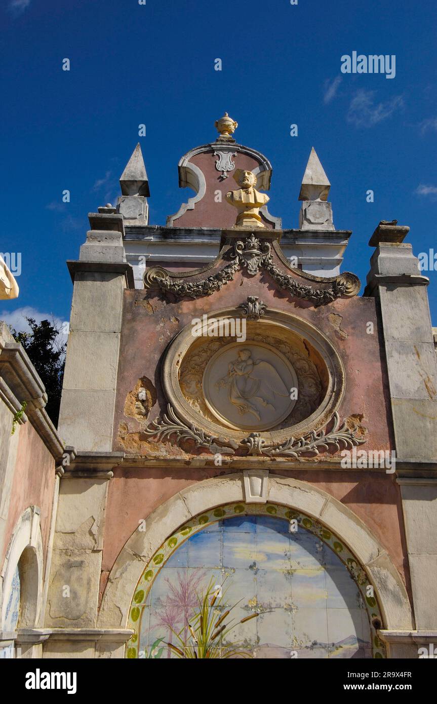Relief, Palacio de Estoi, 19th century, Estoi, Faro, Algarve, Portugal ...